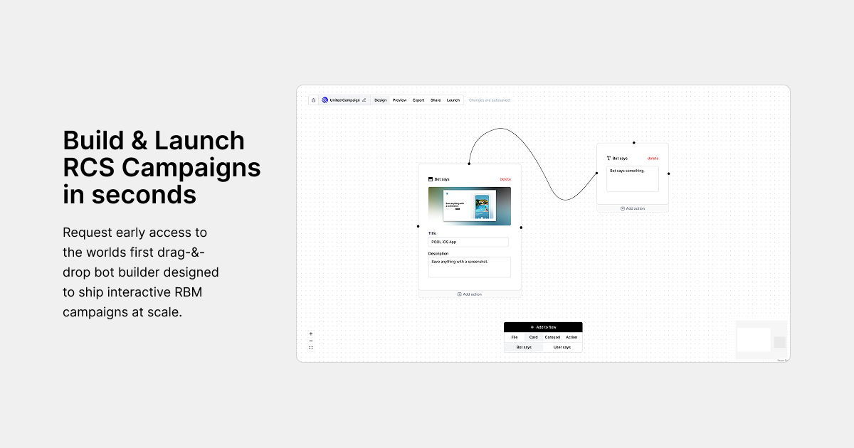 MessagingStudio – RCS Bot Builder